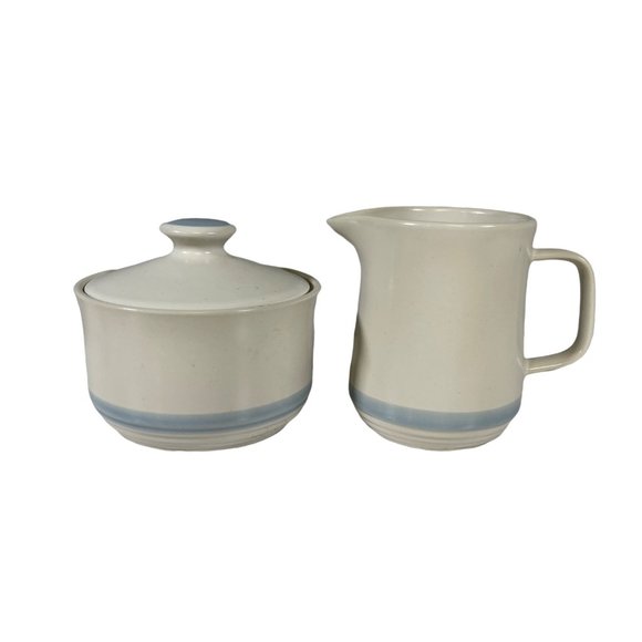 Genuine Stoneware | Dining | Genuine Stoneware Light Blue Cream Sugar ...